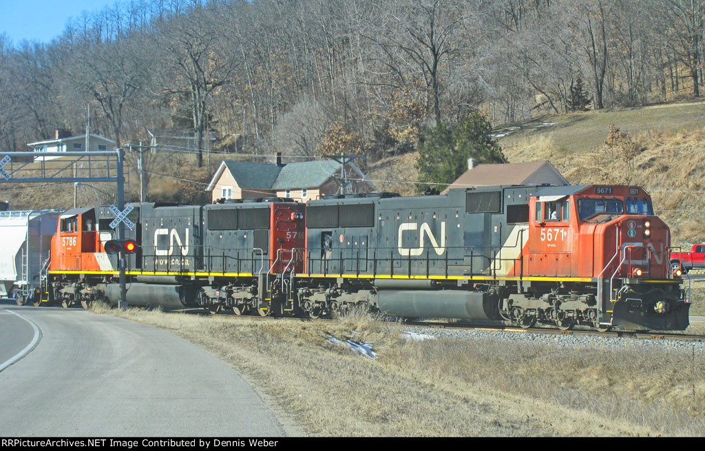 CN 5671, CN's Whitehall Sub.